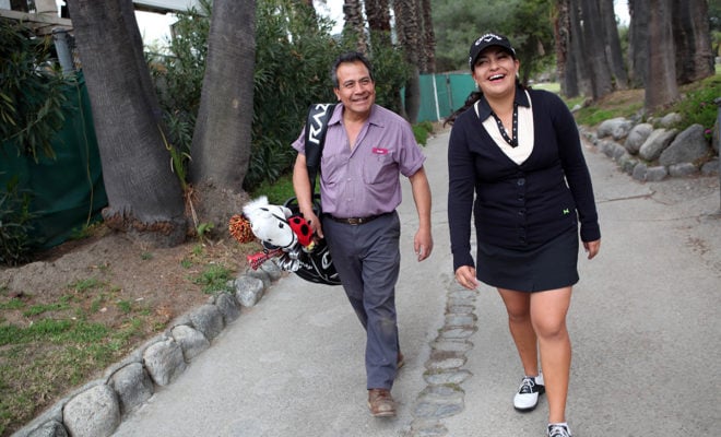 The golf ball doesn’t care about skin color.